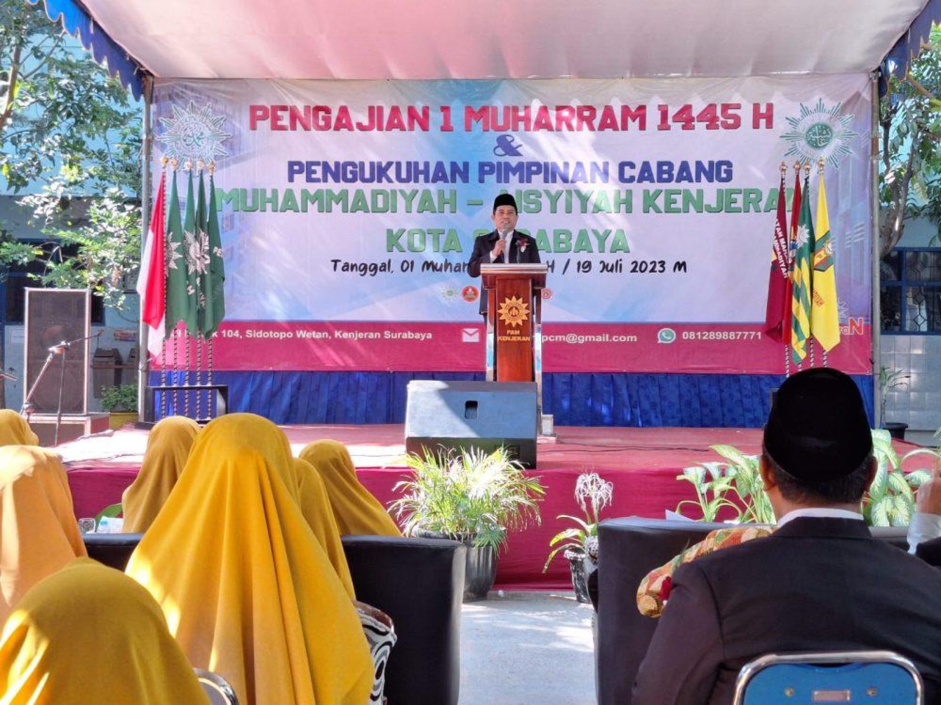 Pengukuhan PCM dan PCA Kenjeran Dibarengi Pengajian 1 Muharam Sekretaris PWM Jatim - klikmu