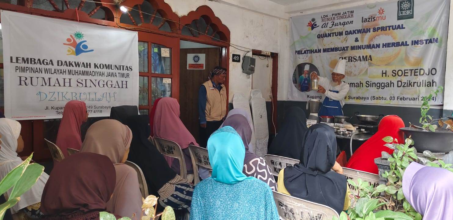 Quantum Dakwah, Rumah Singgah Al Furqon Juga Ajari Bikin Minuman Herbal - klikmu