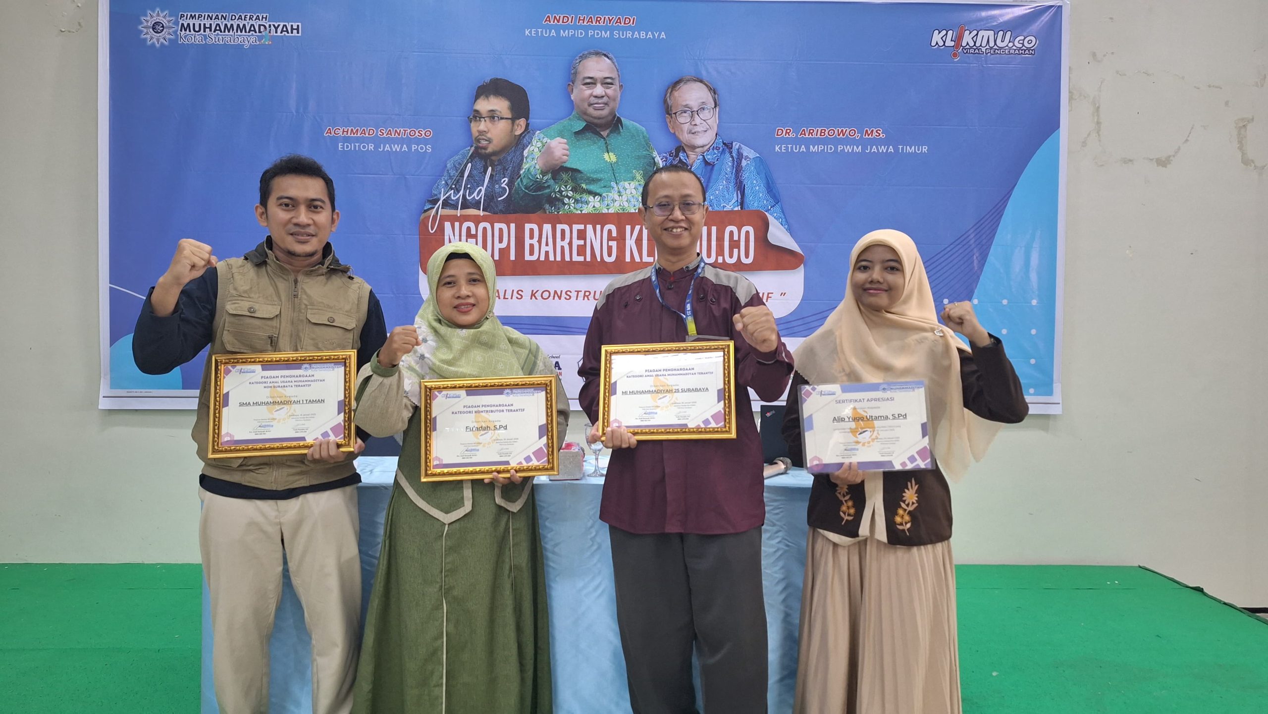 PCM Kenjeran Sukses Kawinkan Dua Penghargaan, Kontributor dan Amal Usaha Teraktif - klikmu